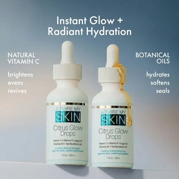 ADMIRE MY SKIN Vitamin C Oil Citrus Glow Drops With Vitamin E Oil & Argan Oil