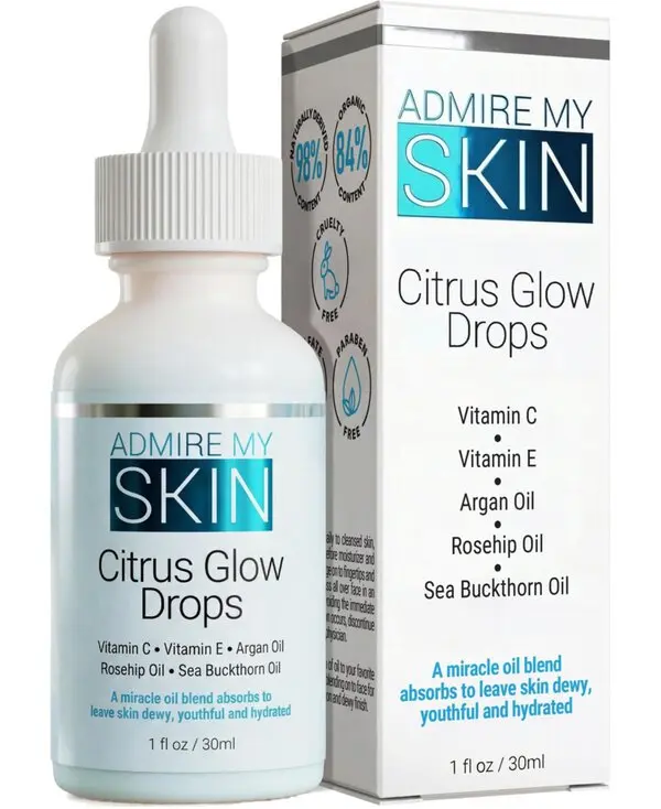 ADMIRE MY SKIN Vitamin C Oil Citrus Glow Drops With Vitamin E Oil & Argan Oil - No Color