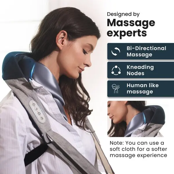 MIKO Shiatsu Neck And Back Massager Hands Free & Heat - No Color