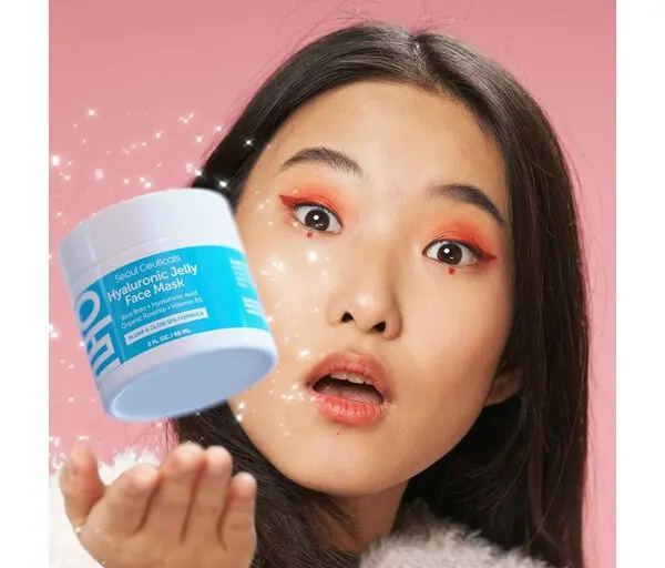 SEOUL CEUTICALS Korean Skin Care Hyaluronic Acid Jelly Face Mask K Beauty Skincare