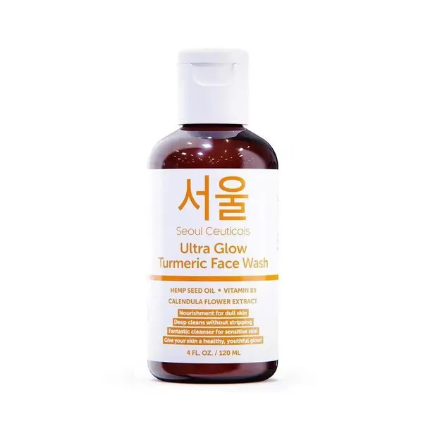 SEOUL CEUTICALS Korean Skin Care Cleanser Ultra Glow Turmeric Face Wash K Beauty Skincare - No Color