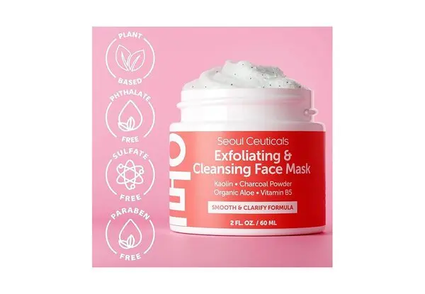 SEOUL CEUTICALS Korean Skin Care Exfoliating & Cleansing Face Mask K Beauty Skincare