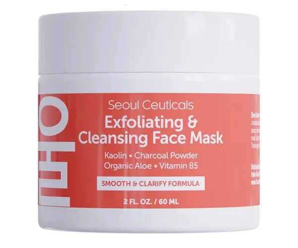 SEOUL CEUTICALS Korean Skin Care Exfoliating & Cleansing Face Mask K Beauty Skincare - No Color