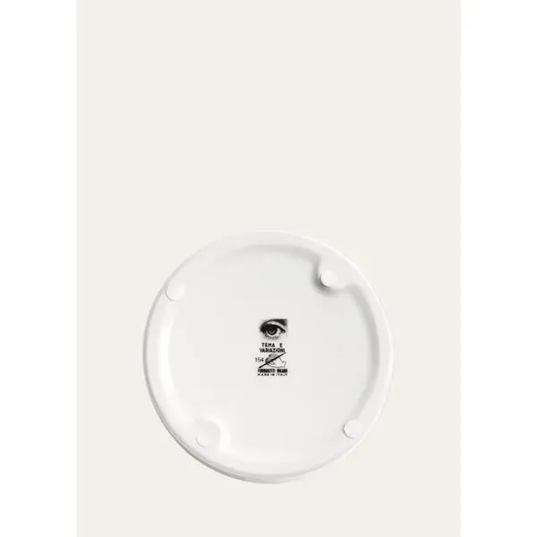 FORNASETTI Tema E Variazioni N.154 Ashtray - Blackwhite