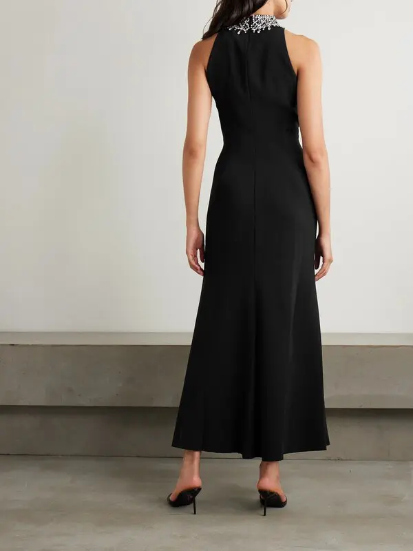 Jenny Packham Embellished Cady Maxi Dress