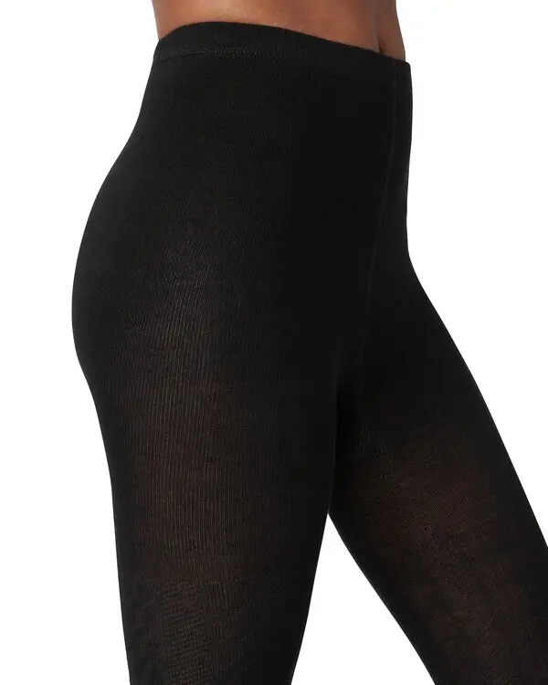 Hue Cable Sweater Tights - Black
