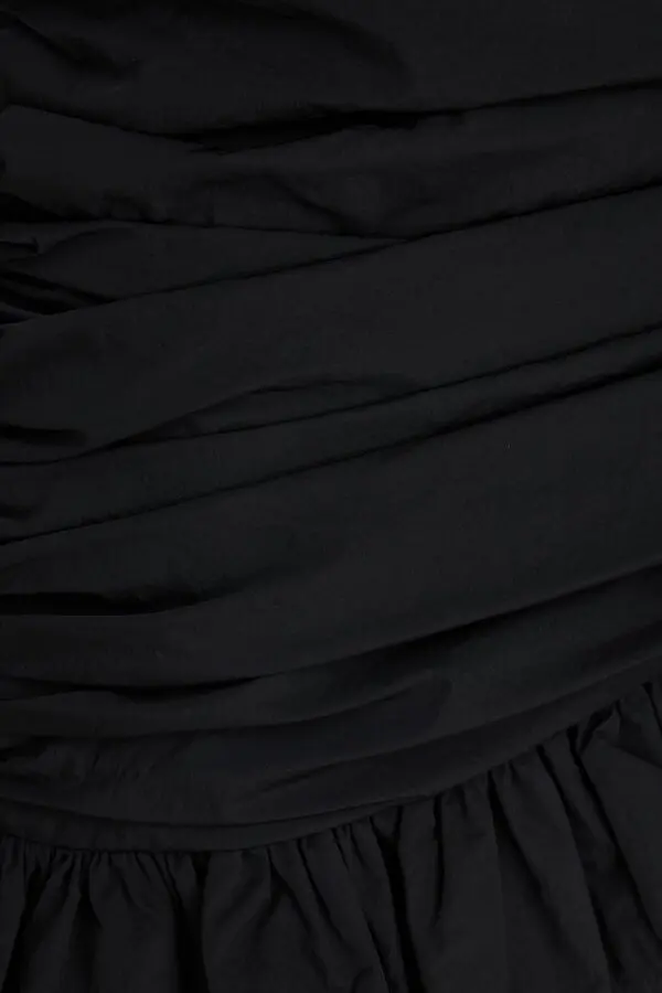 AREA Ruffled Taffeta Mini Skirt