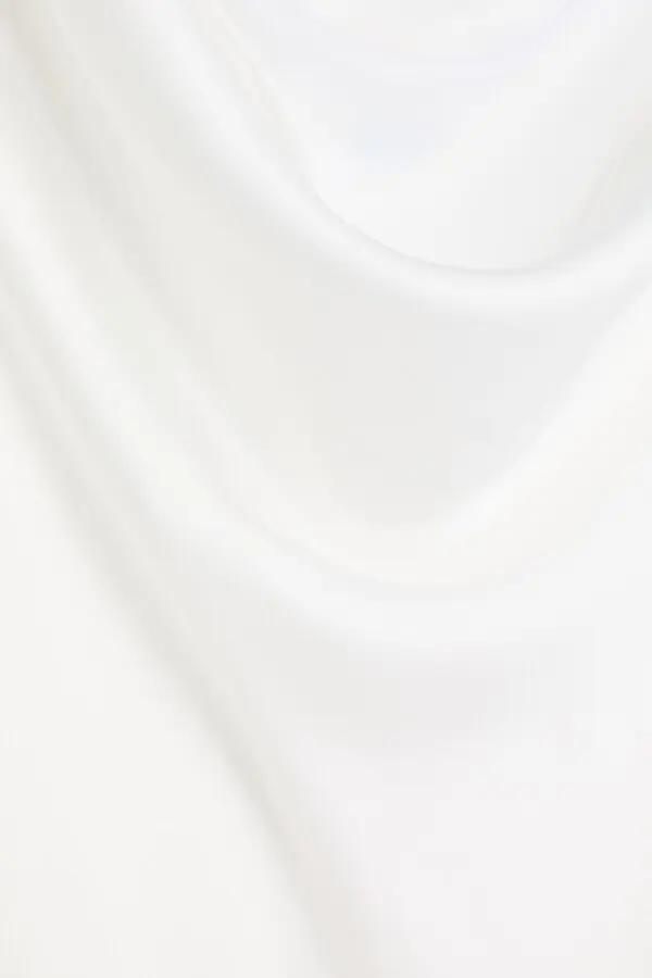 Norma Kamali Draped Satin-crepe Gown