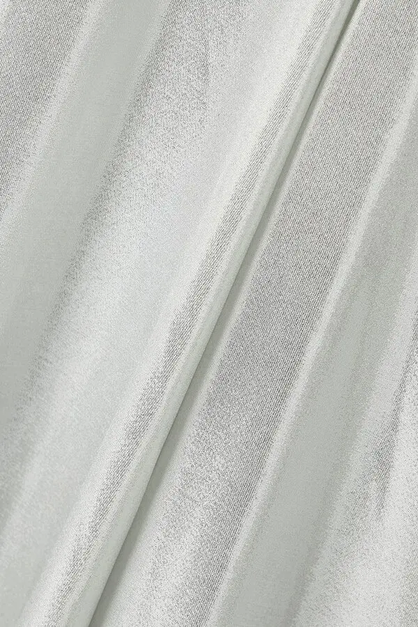 Norma Kamali Open-back Stretch-lamé Gown