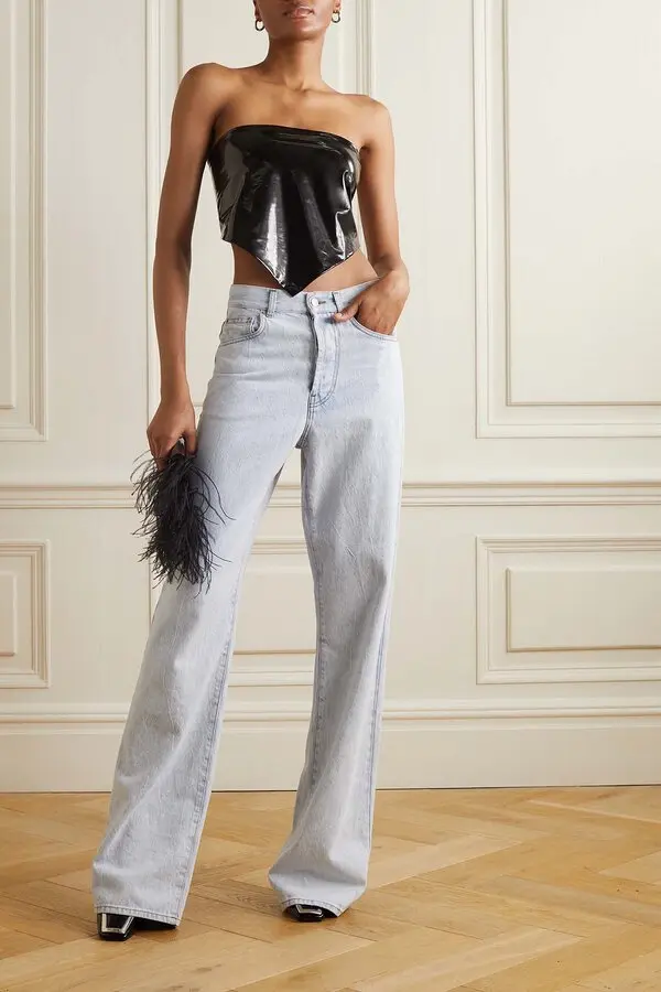 ROTATE BY BIRGER CHRISTENSEN Angie Cropped Top