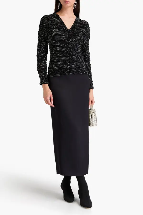 Simkhai Haydon Crystal-embellished Jersey Top