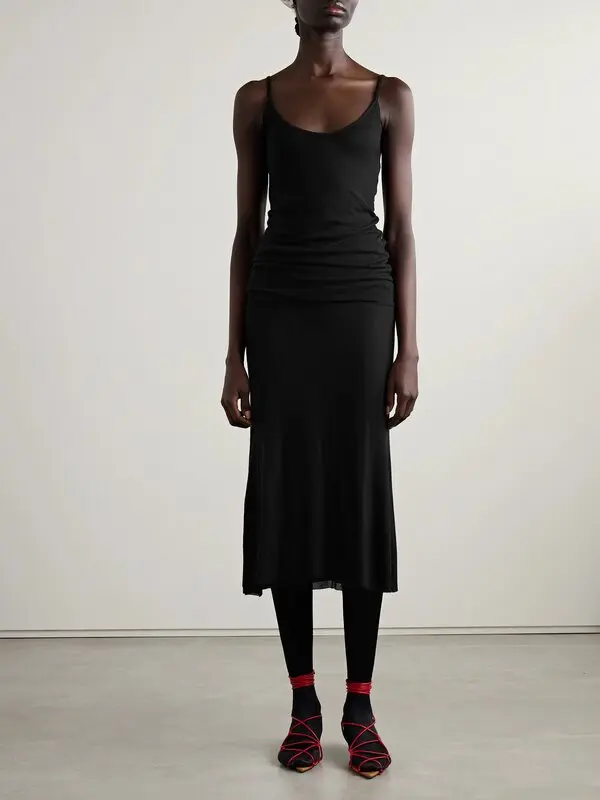 Khaite Selee Ribbed-knit Tank - Black