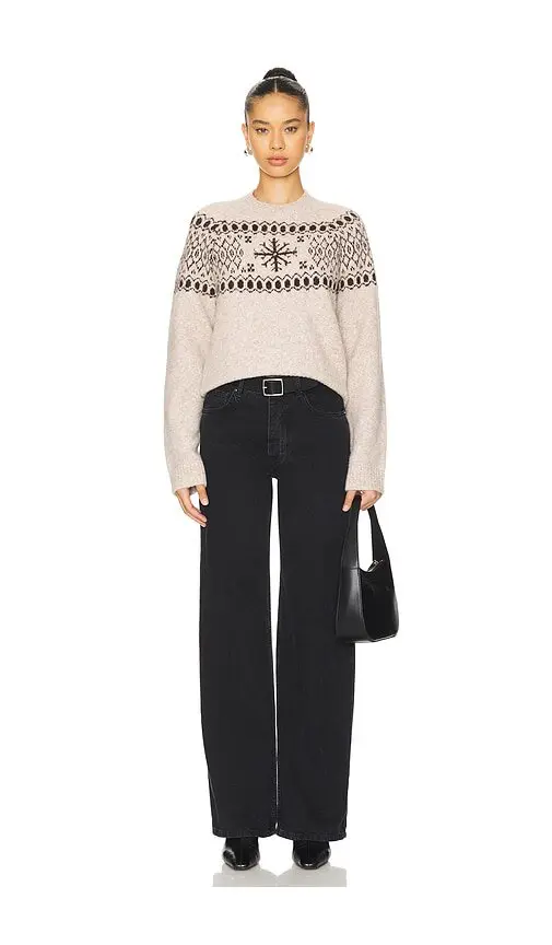 LOVERS AND FRIENDS Fairisle Pullover Sweater