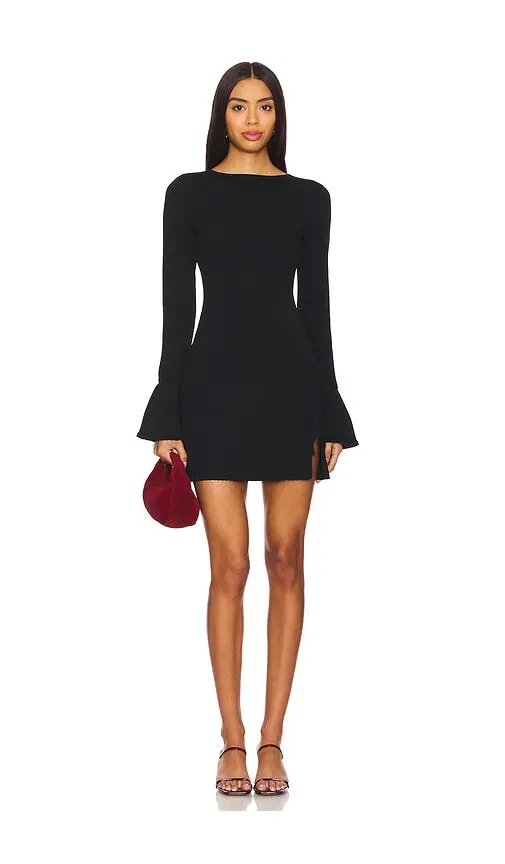 MORE TO COME Misty Knit Pleated Dress