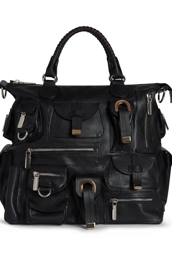 Cynthia Rowley Suede Cargo Pocket Bag