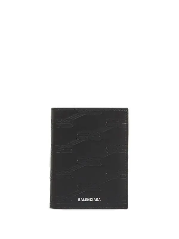 Balenciaga Leather Wallet - Black
