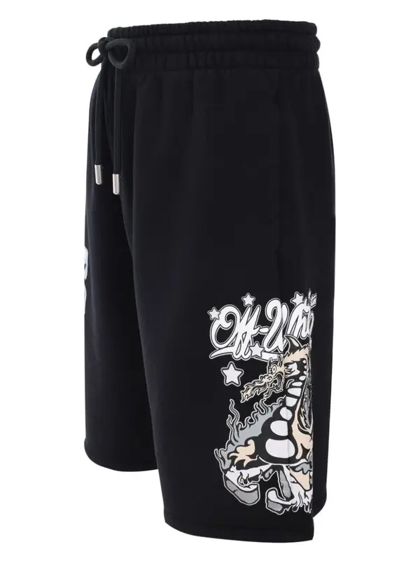 Off-White Dragon Printed Shorts