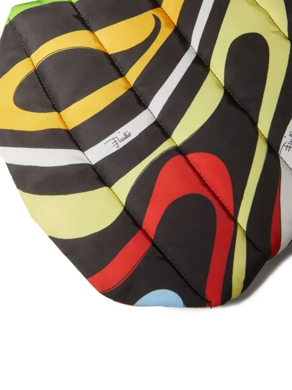 Emilio Pucci Marmo-print Padded Dog Coat