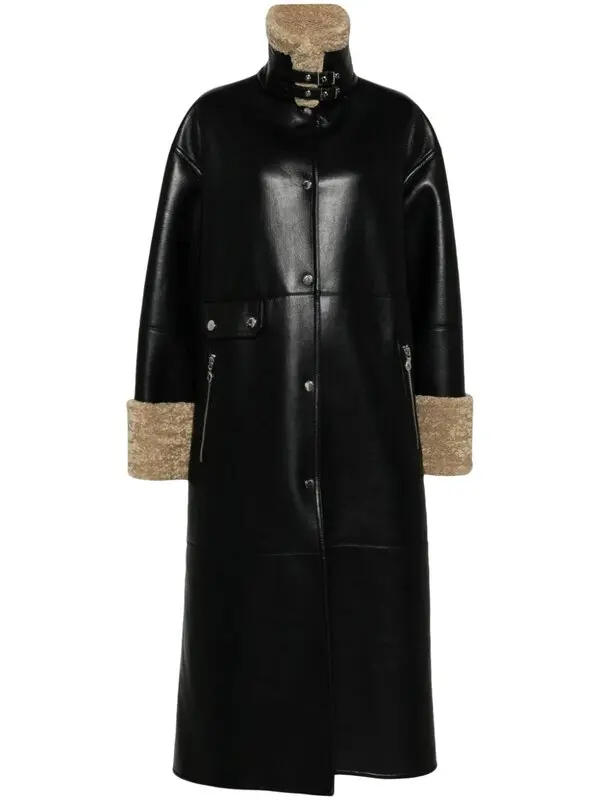 Nanushka Faux Leather Coat