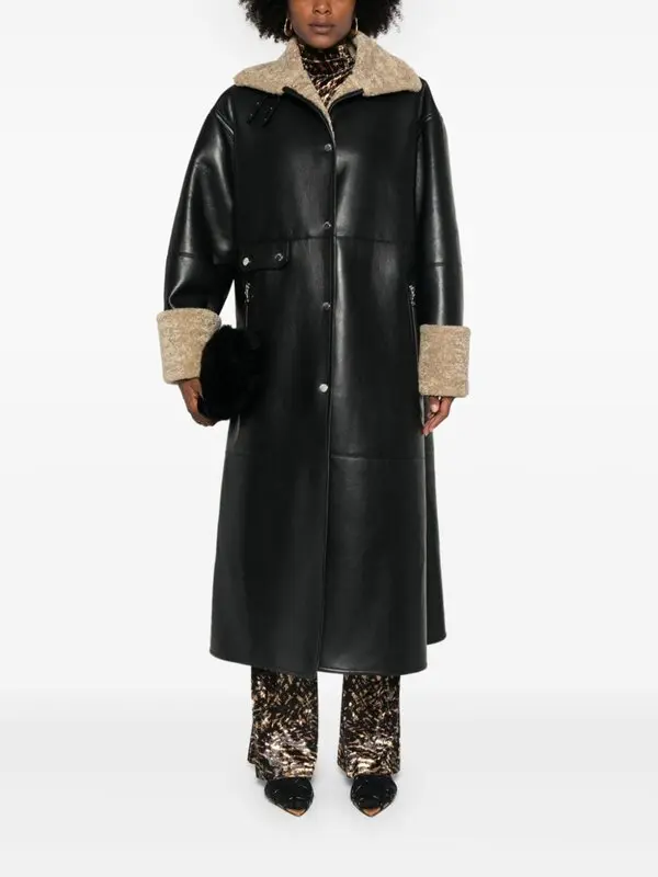 Nanushka Faux Leather Coat
