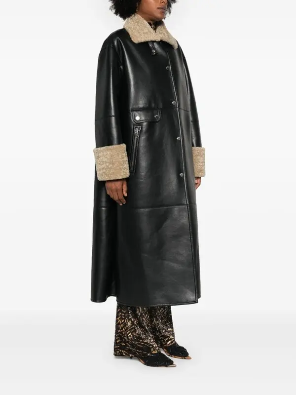 Nanushka Faux Leather Coat