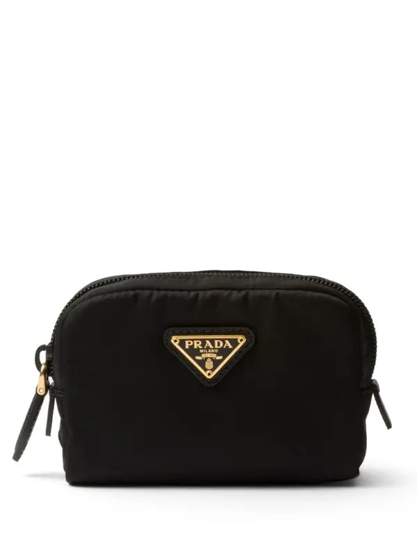 Prada Triangle Logo Makeup Bag