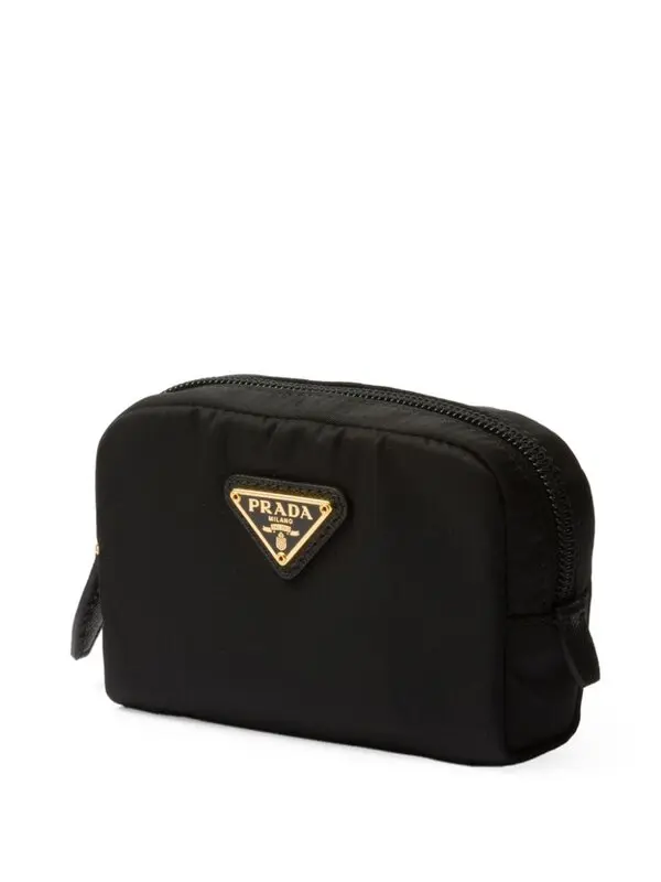 Prada Triangle Logo Makeup Bag