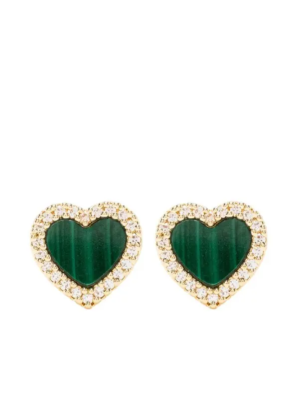 APM MONACO Heart-shaped Stud Earrings