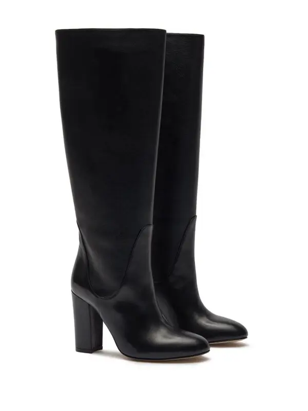 SCAROSSO 100mm Jessy Boots - Black