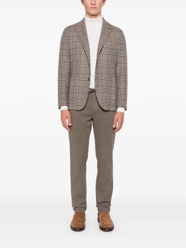 Tagliatore Checked Blazer - Neutrals