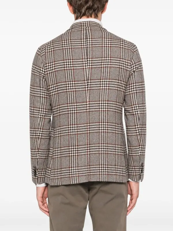 Tagliatore Checked Blazer - Neutrals