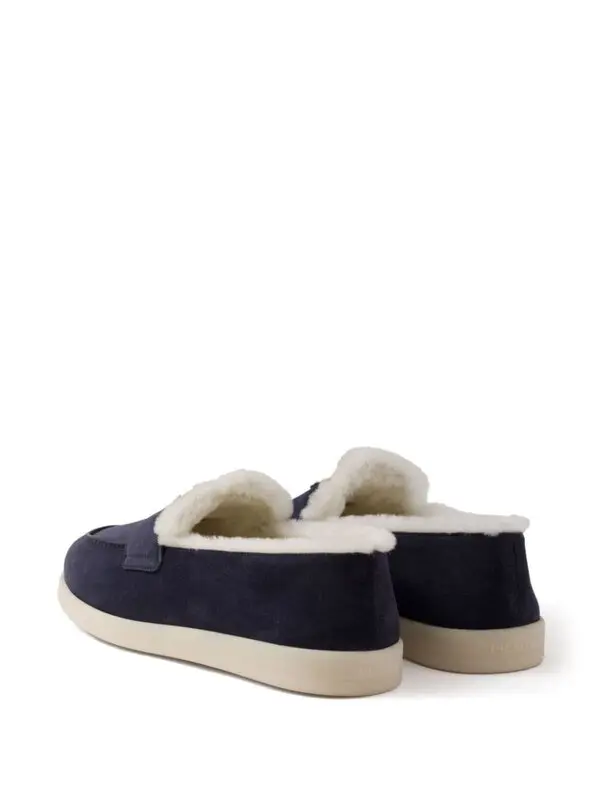 Prada Suede Loafers - Blue