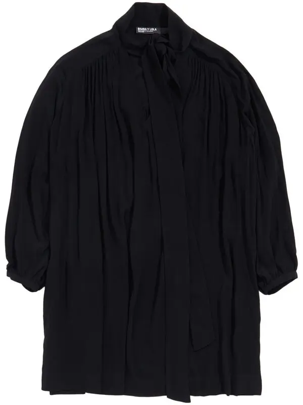 Bimba Y Lola Bow-Detail Mini Dress In Black - 50% Off | Editorialist