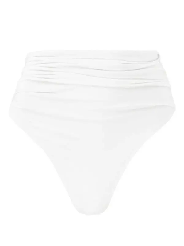 Jacquemus Le Drapeado Bikini Bottom - White