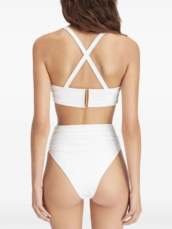 Jacquemus Le Drapeado Bikini Bottom - White
