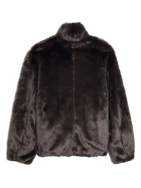 SONG FOR THE MUTE Faux Fur Track Jacket