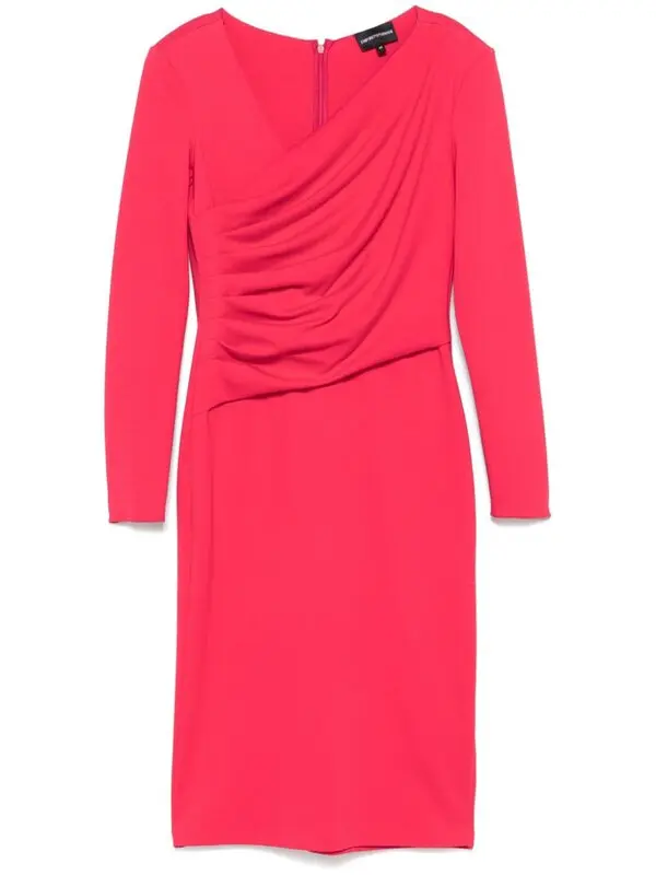 Emporio Armani Pleated Mini Dress