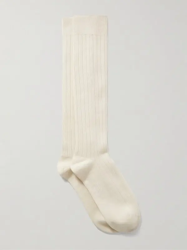 Arch4 Antwerp Set Of Two Silk And Cashmere-blend Socks - Ivory