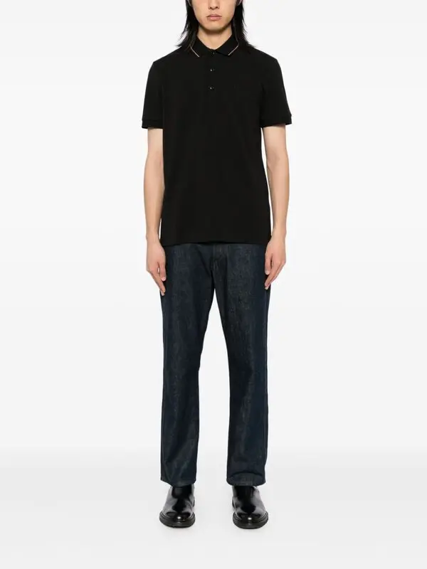 BOSS Embroidered Logo Polo Shirt - Black