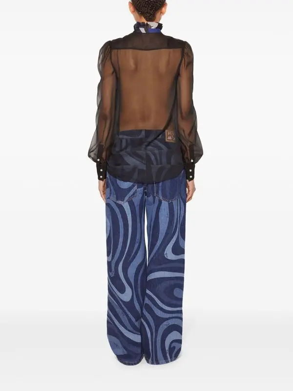 Emilio Pucci Ruffled Silk Shirt