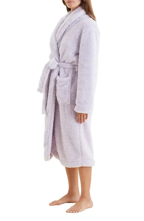 PAPINELLE Cosy Plush Mid Length Robe - Misty Lilac