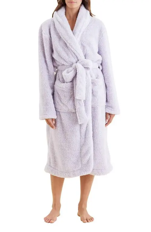 PAPINELLE Cosy Plush Mid Length Robe - Misty Lilac