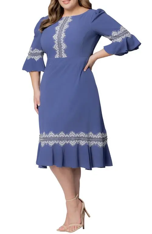 KIYONNA Villa Lace-trim Cocktail Dress