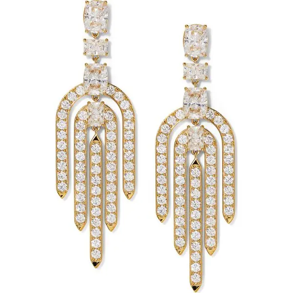 Nadri Chandelier Drop Earrings - Gold
