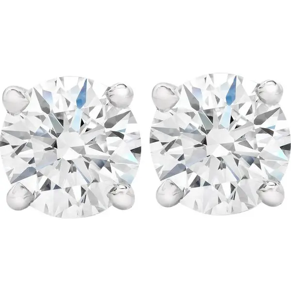 BLISS DIAMOND 3/4ct Round Cut Lab Created Diamond Stud Earrings - 14k White Gold
