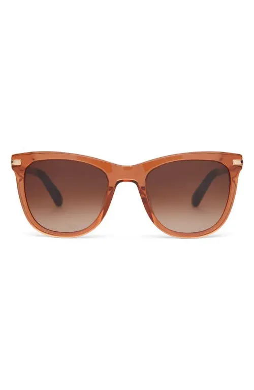 Toms Victoria 53mm Square Sunglasses - Terracotta Crystal/ Gold