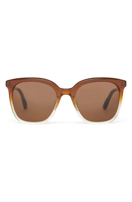 Toms Charmaine 54mm Square Sunglasses - Cappuccino Champange Fade