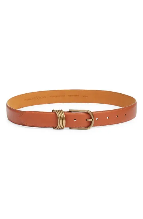 Treasure & Bond Parker Leather Belt - Cognac