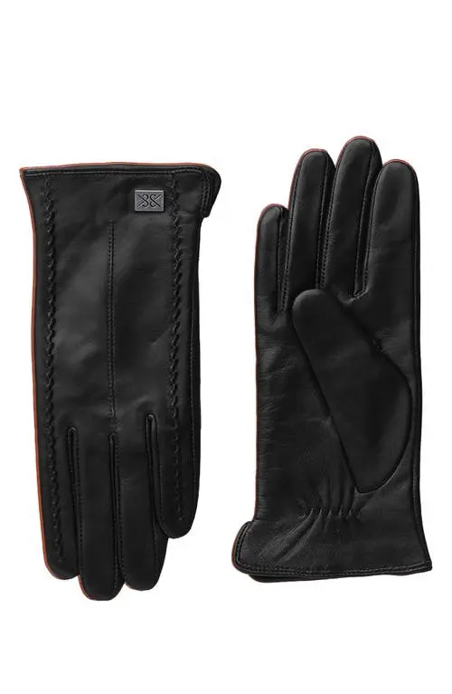 Soia & Kyo Leather Gloves - Black
