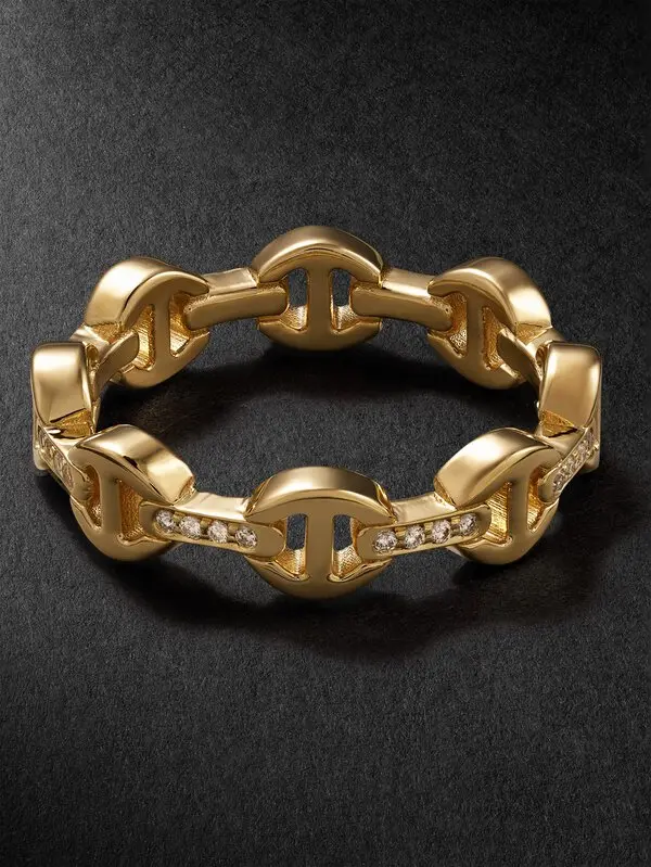 Hoorsenbuhs Dame Tri-link 18-karat Diamond Ring
